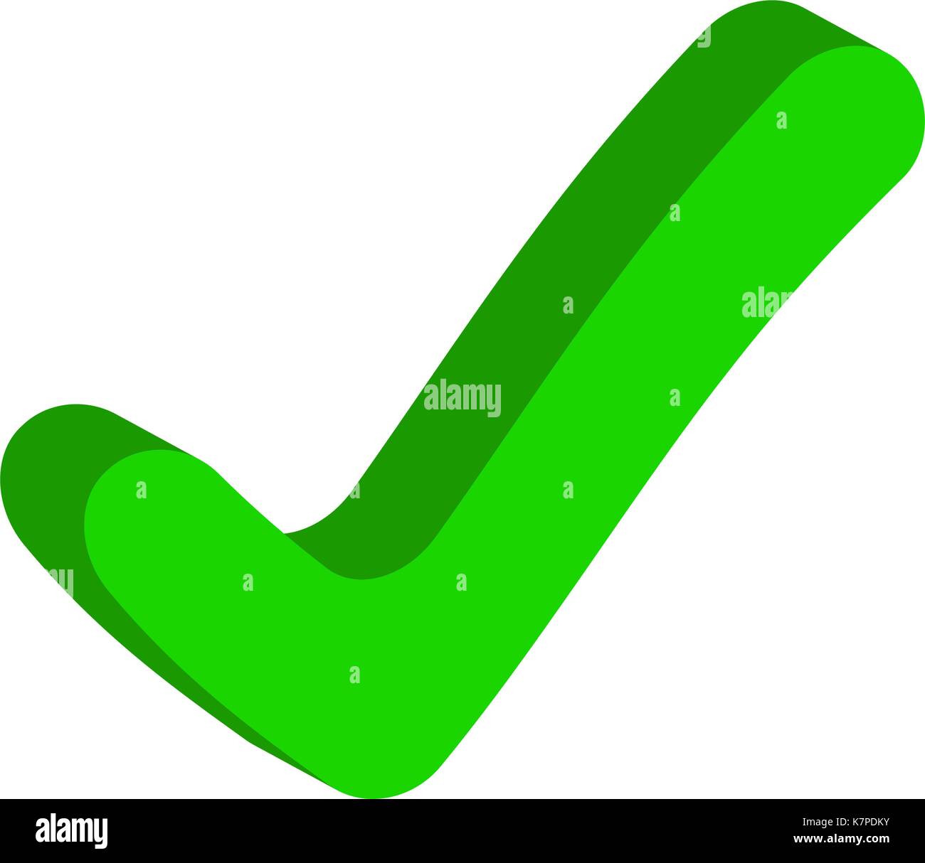 tick sign, check mark vector symbol icon design. Beautiful illustration ...