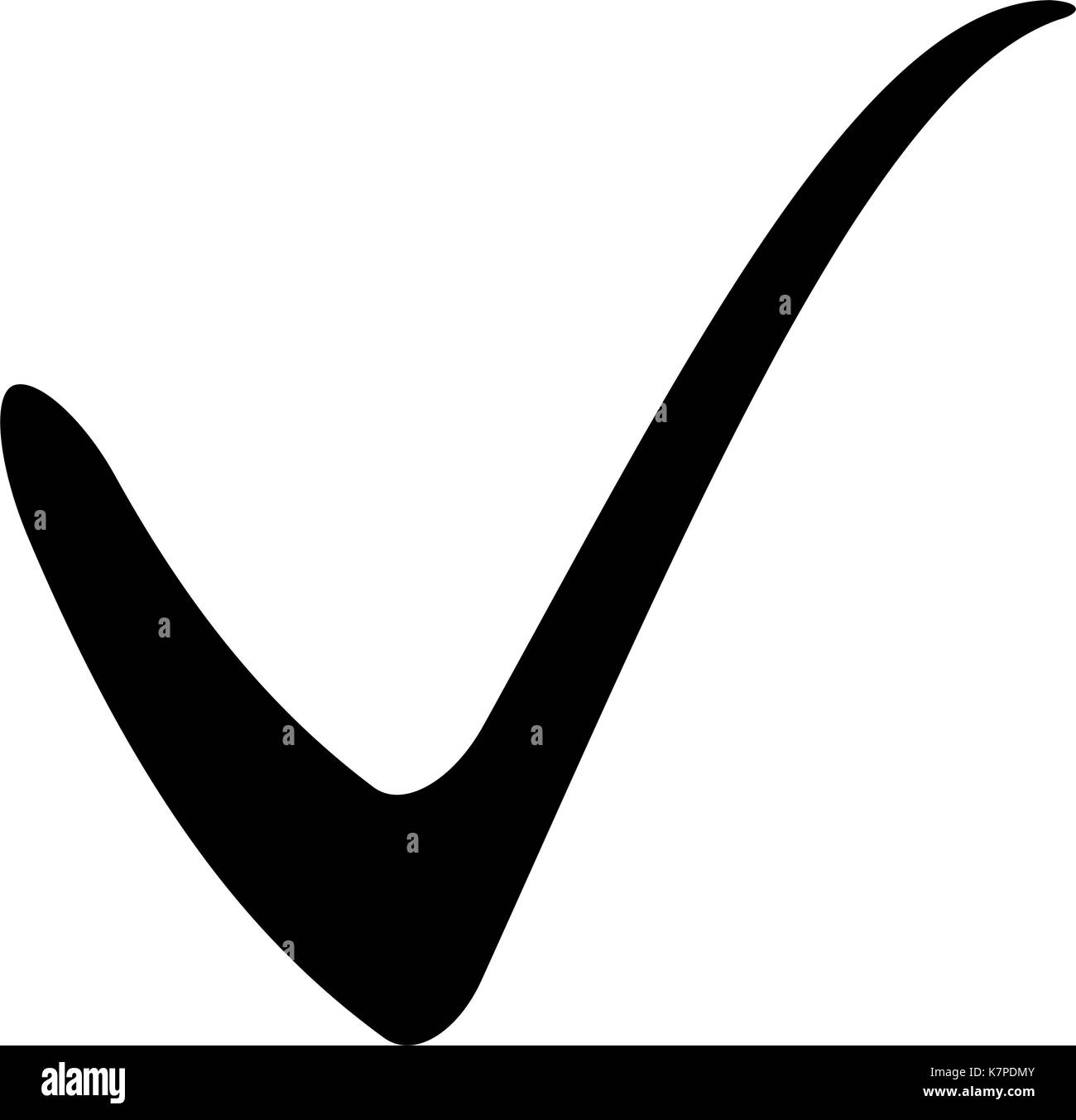 tick sign, check mark vector symbol icon design. Beautiful illustration ...