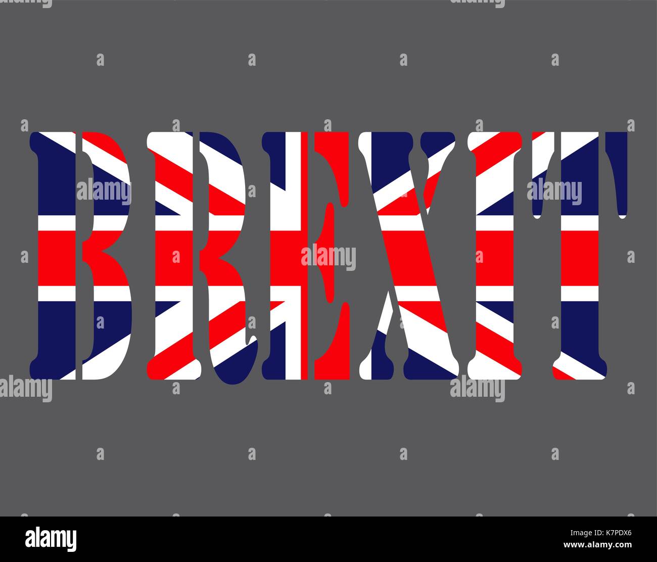 brexit text uk flag vector symbol icon design. Beautiful illustration ...