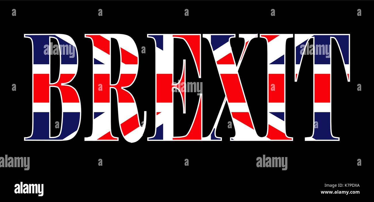 brexit text uk flag vector symbol icon design. Beautiful illustration ...