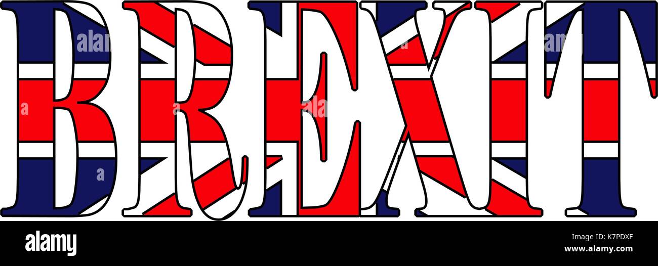 brexit text uk flag vector symbol icon design. Beautiful illustration ...