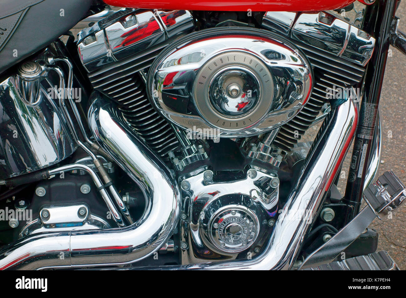 Harley Davidson motorcycle engine Stock Photo - Alamy