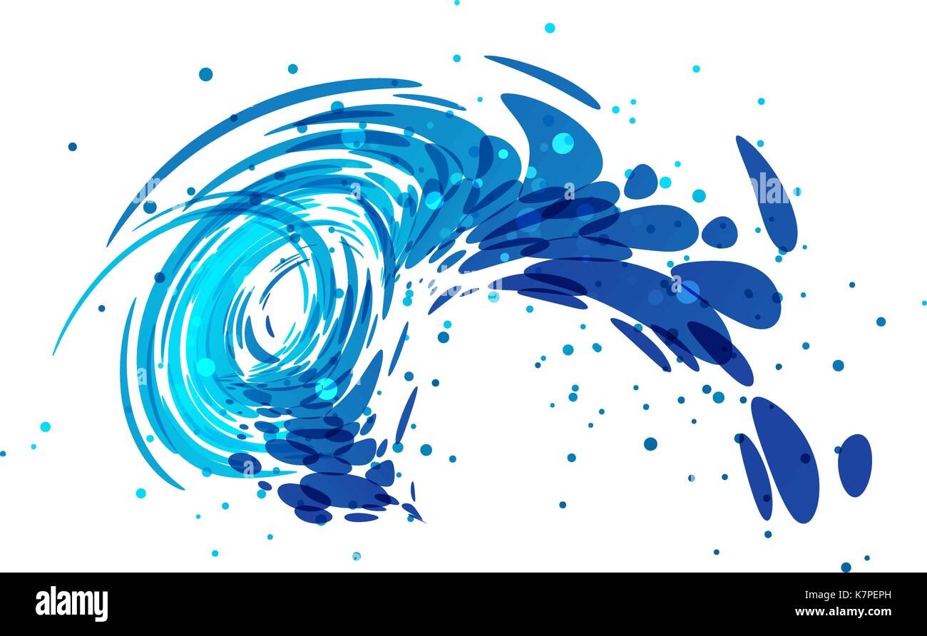 Water splashing on white Stock Vector Images - Alamy