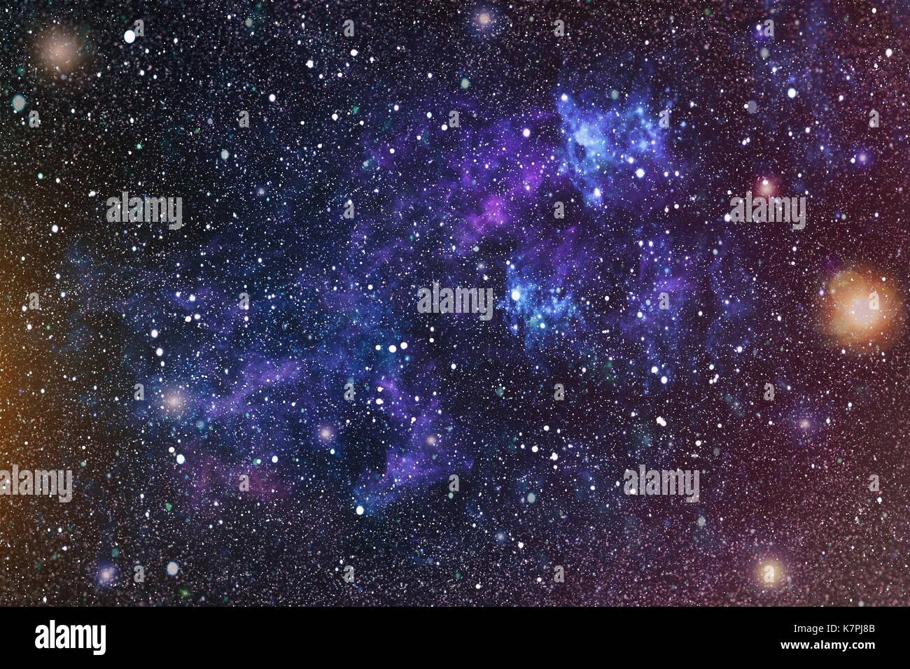 Colorful Starry Night Sky Outer Space background Stock Photo - Alamy