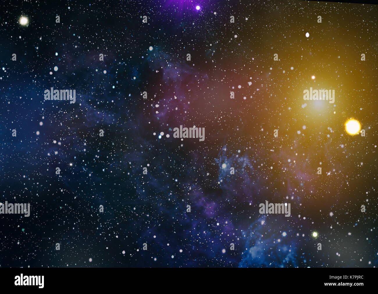 Deep space background with stardust and shining star. Milky way cosmic ...