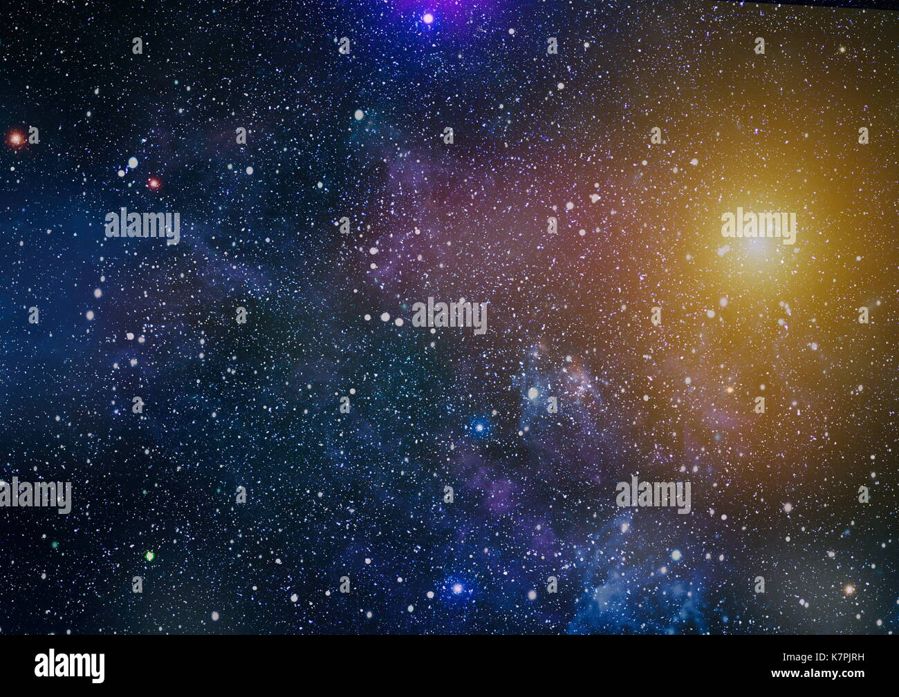 Deep space background with stardust and shining star. Milky way cosmic ...