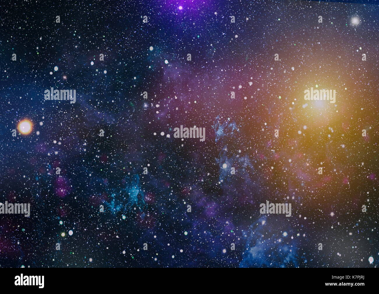 Deep space background with stardust and shining star. Milky way cosmic ...