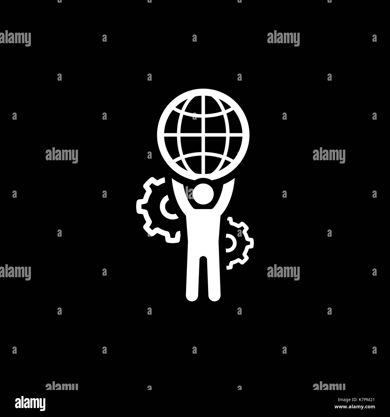 Customer service support operator Black and White Stock Photos & Images ...