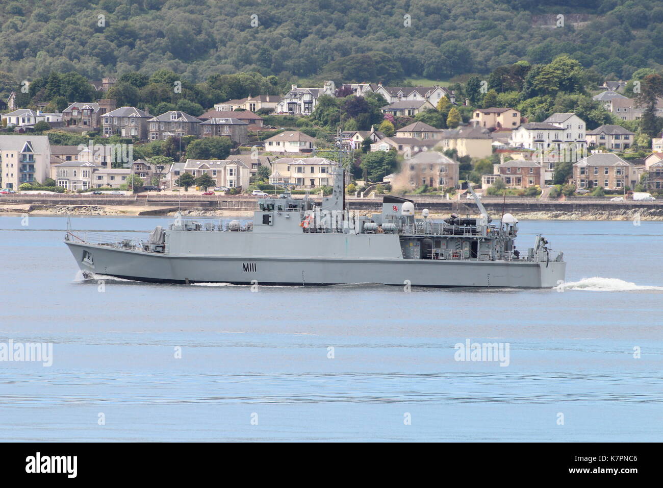HMS Blyth (M111), a Sandown-class mine countermeasures vessel operated ...