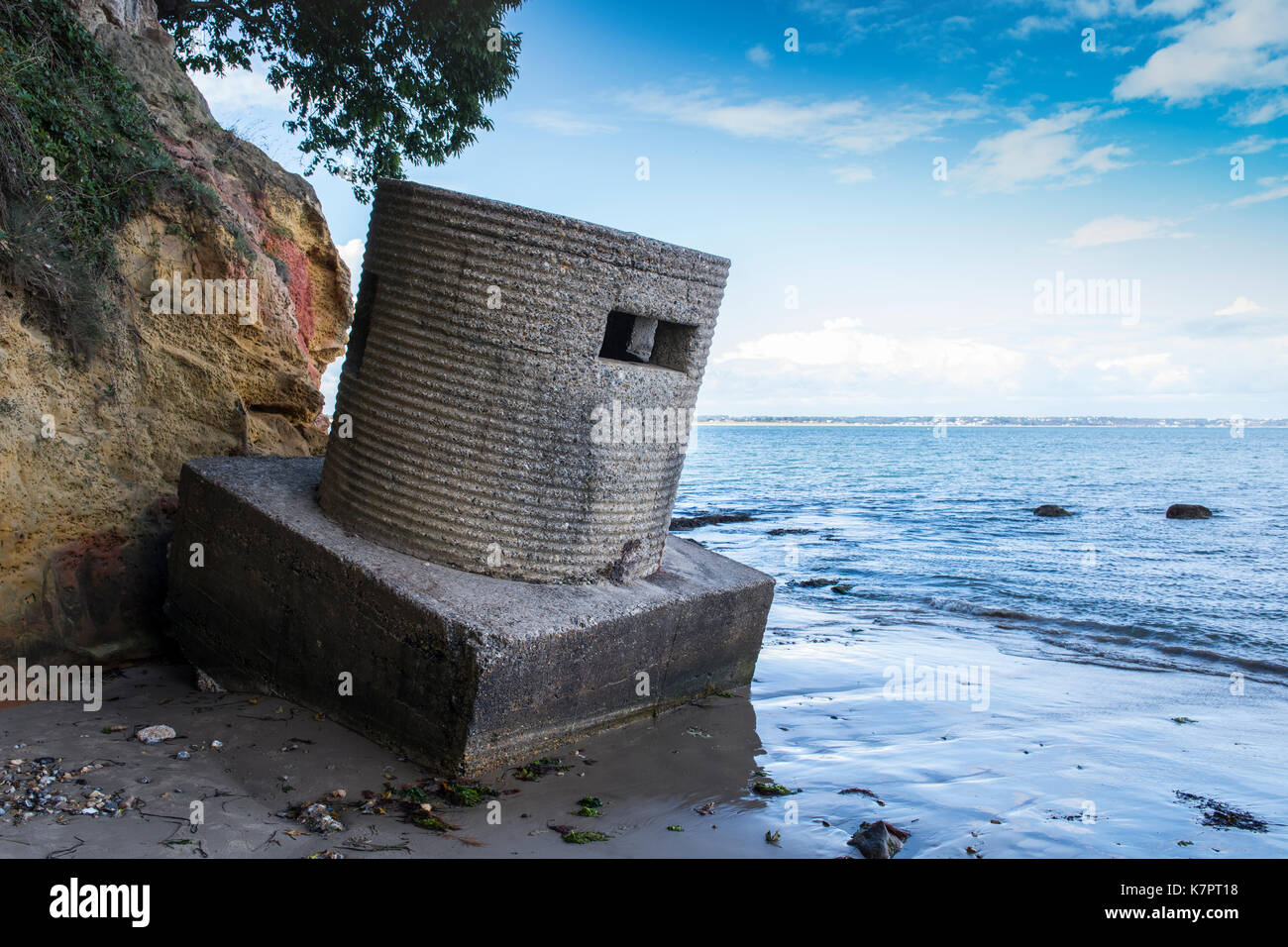 Pill Box, South Beach, Studland Bay Stock Photo - Alamy