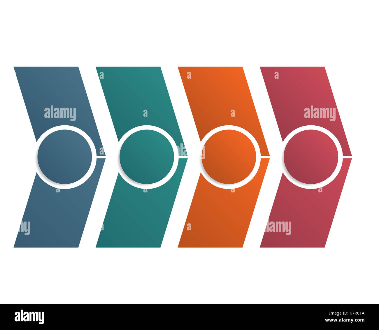Timeline arrows infographic, colorful diagram. Template with 4 options ...