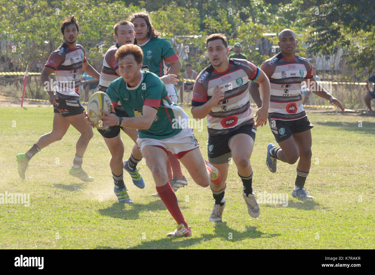 JACAREÍ, SP - 16.09.2017: JACAREÍ RUGBY X DESTERRO RUGBY - After ...