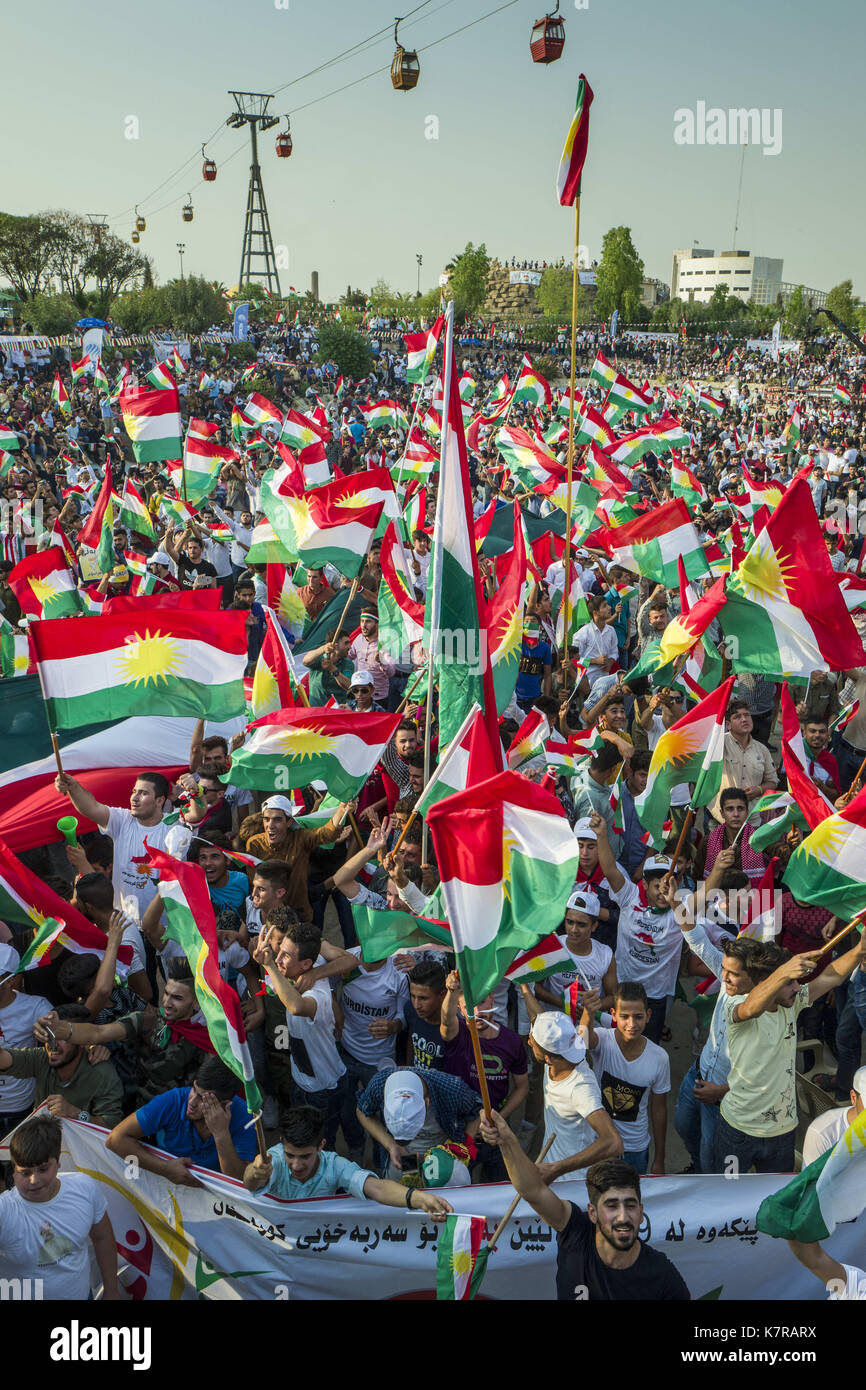 Erbil, Kurdistan Regional Goverment are, Iraq. 16th Sep, 2017 ...