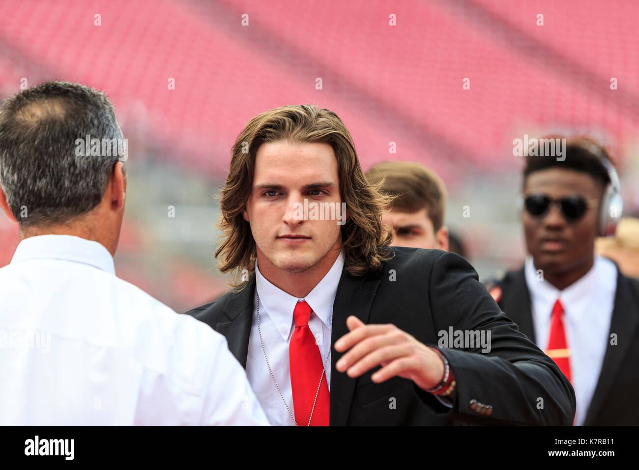 Columbus, Ohio, USA. 16th Sep, 2017. Ohio State Buckeyes linebacker ...