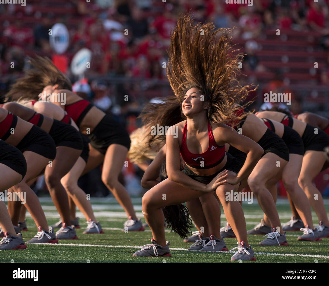 Rutgers Scarlet Knights Cheerleader High Resolution Stock Photography ...