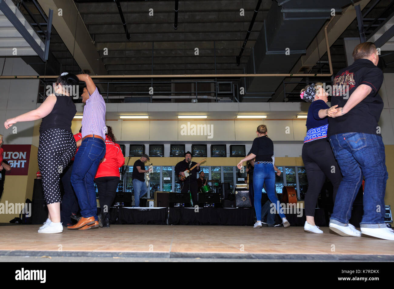 MELBOURNE, AUSTRALIA - 17 SEPTEMBER: Off track entertainment during the ...