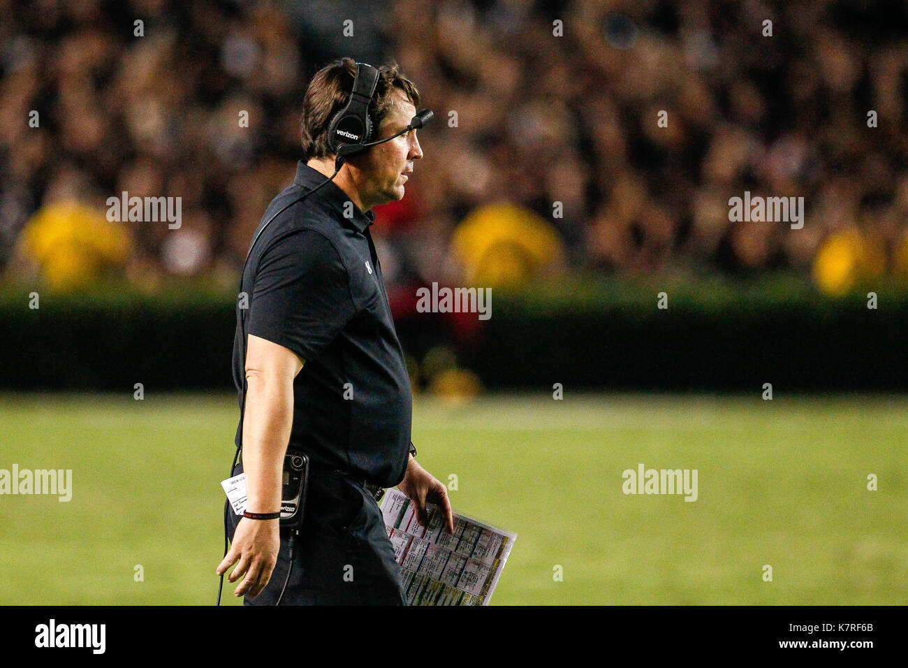 Columbia, SC, USA. 16th Sep, 2017. head coach Will Muschamp of the ...