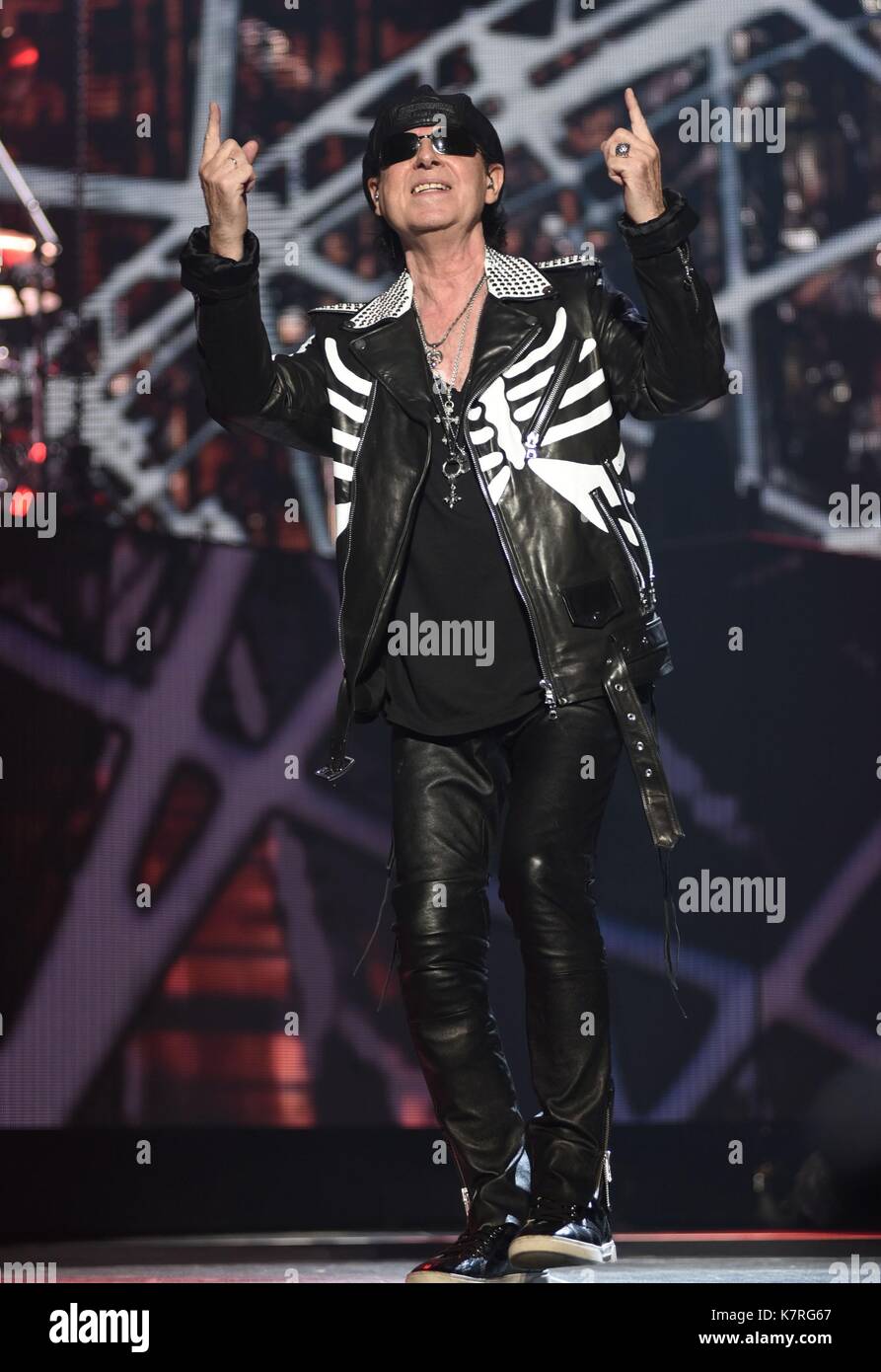 New York, NY, USA. 16th Sep, 2017. Klaus Meine on stage for Scorpions ...