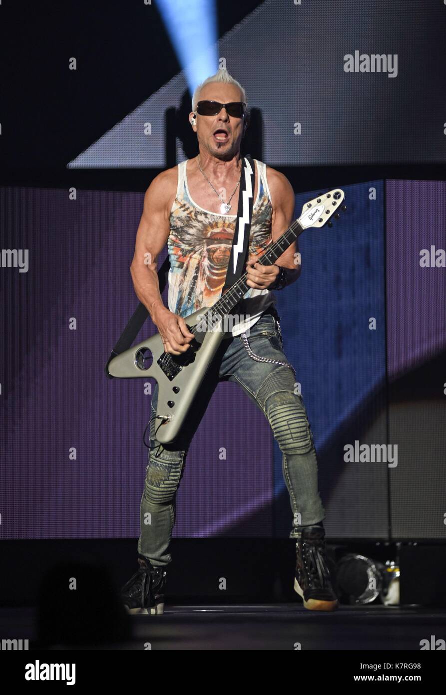 New York, NY, USA. 16th Sep, 2017. Rudolf Schenker on stage for ...