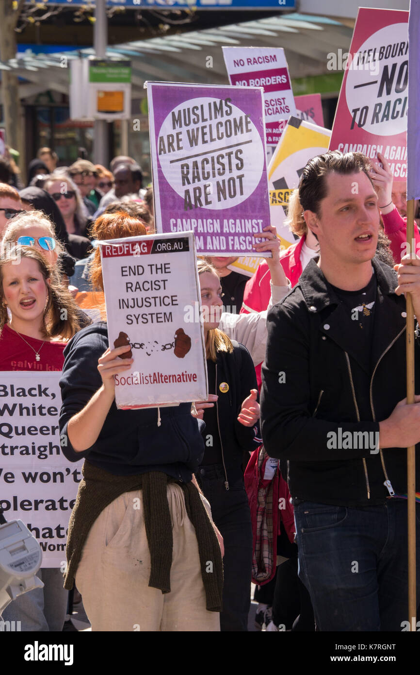 Melbourne Australia Anti Fascism, Racism Rally held on the steps of ...