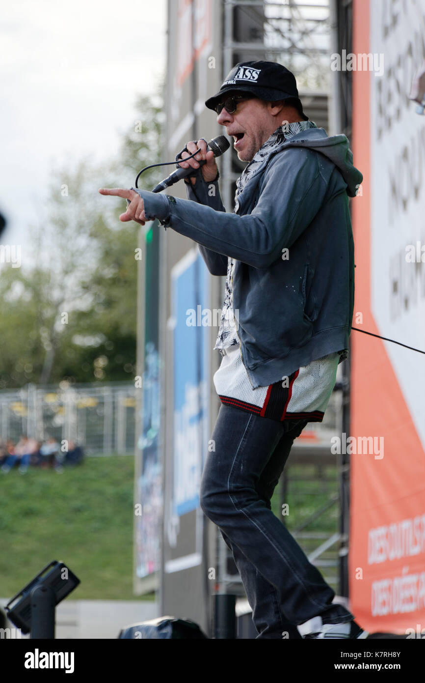 La Courneuve, France. 16th Sep, 2017. Bernie Bonvoisin, singer of ...