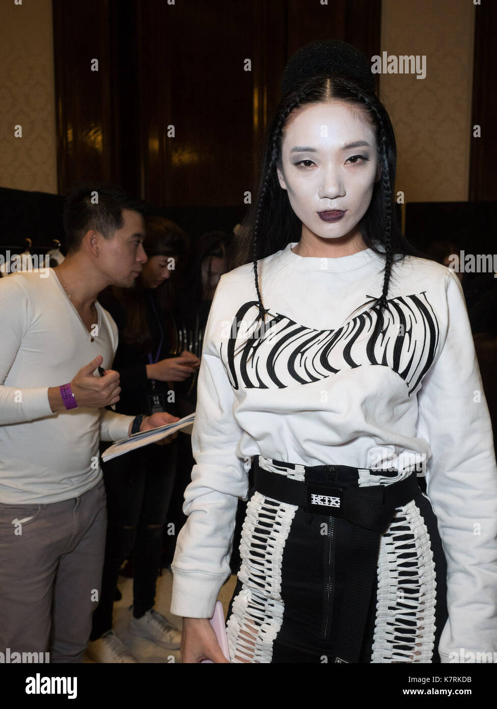 SEPTEMBER 16 : Backstage at John Herrera show at the Freemasons Hall in ...