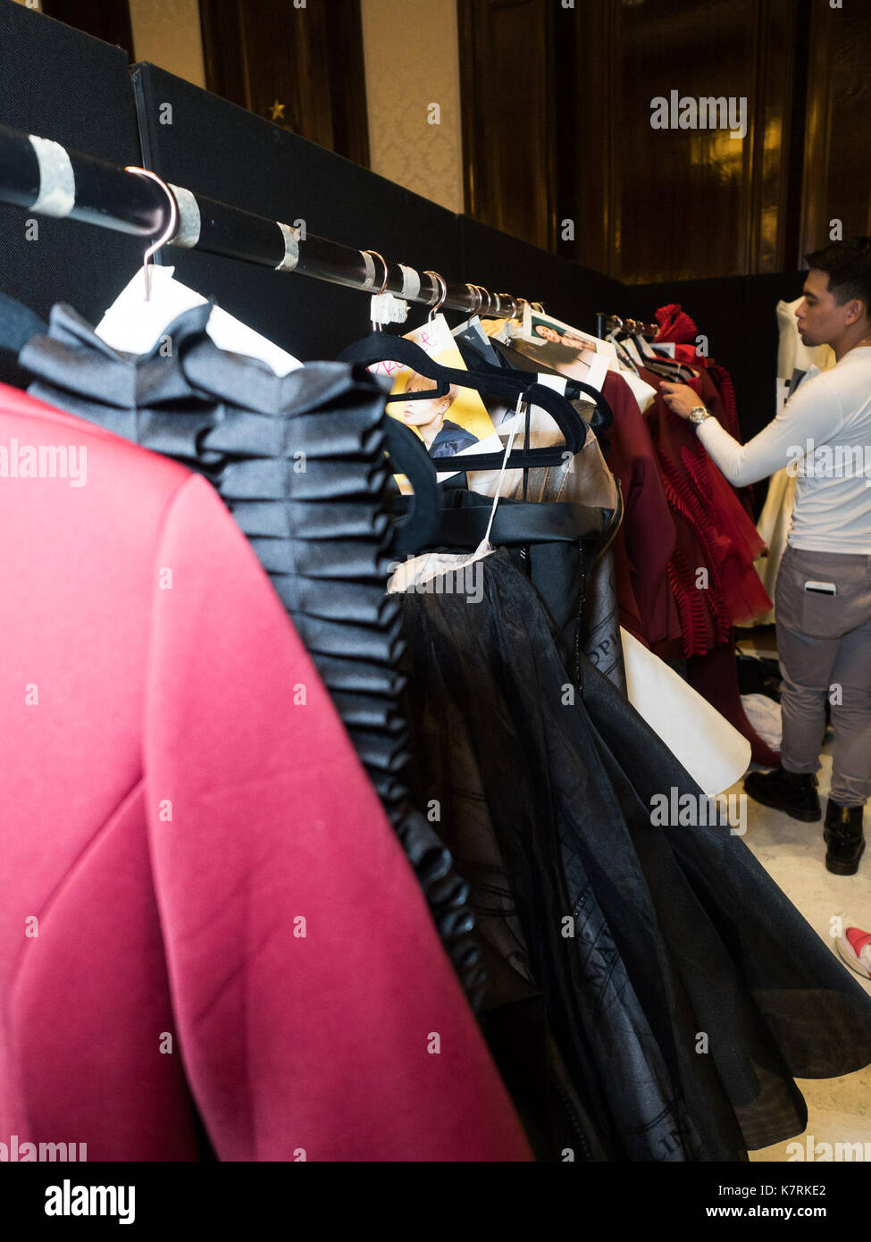SEPTEMBER 16 : Backstage at John Herrera show at the Freemasons Hall in ...