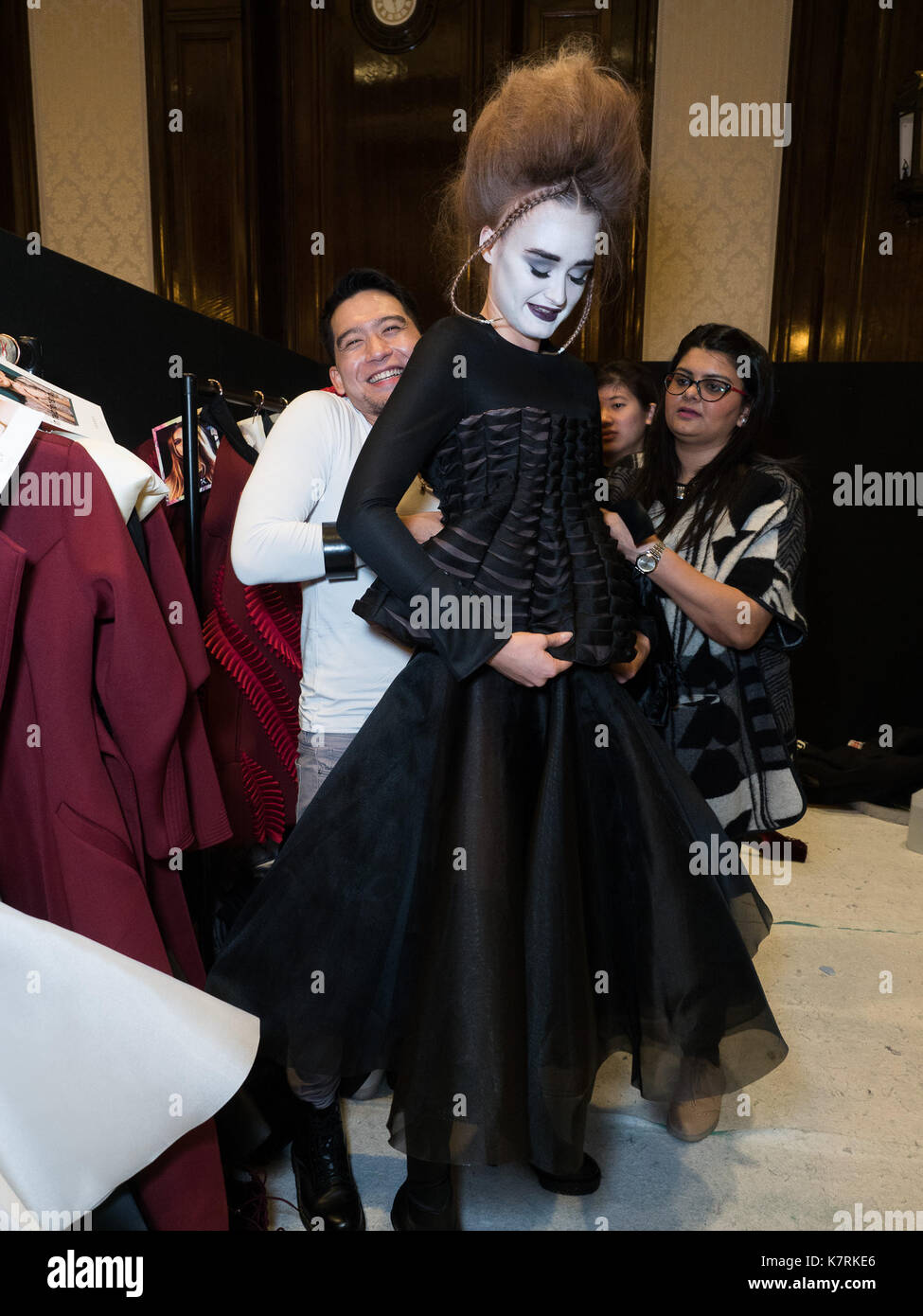 SEPTEMBER 16 : Backstage at John Herrera show at the Freemasons Hall in ...