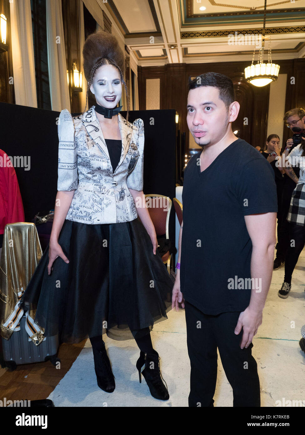 SEPTEMBER 16 : Backstage at John Herrera show at the Freemasons Hall in ...