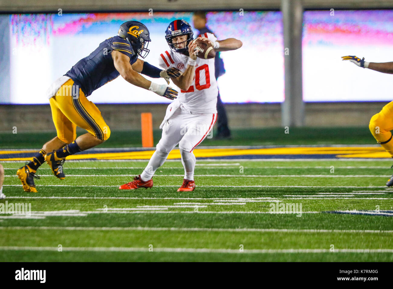 Berkeley, California, USA. 16th Sep, 2017. Ole Miss QB Shea Patterson ...