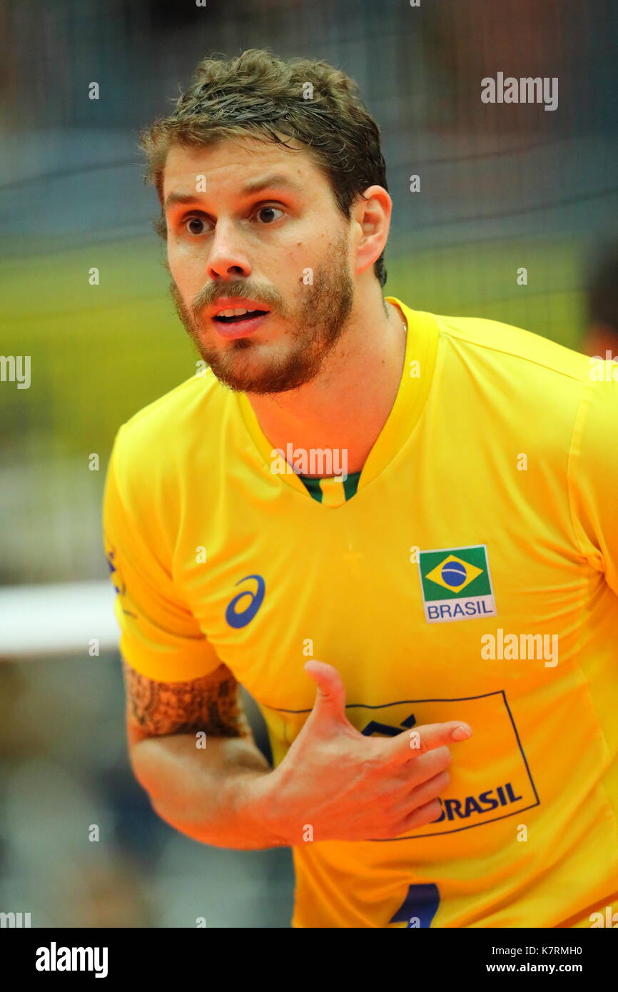 Osaka, Japan. 15th Sep, 2017. Bruno Rezende (BRA) Volleyball : FIVB ...