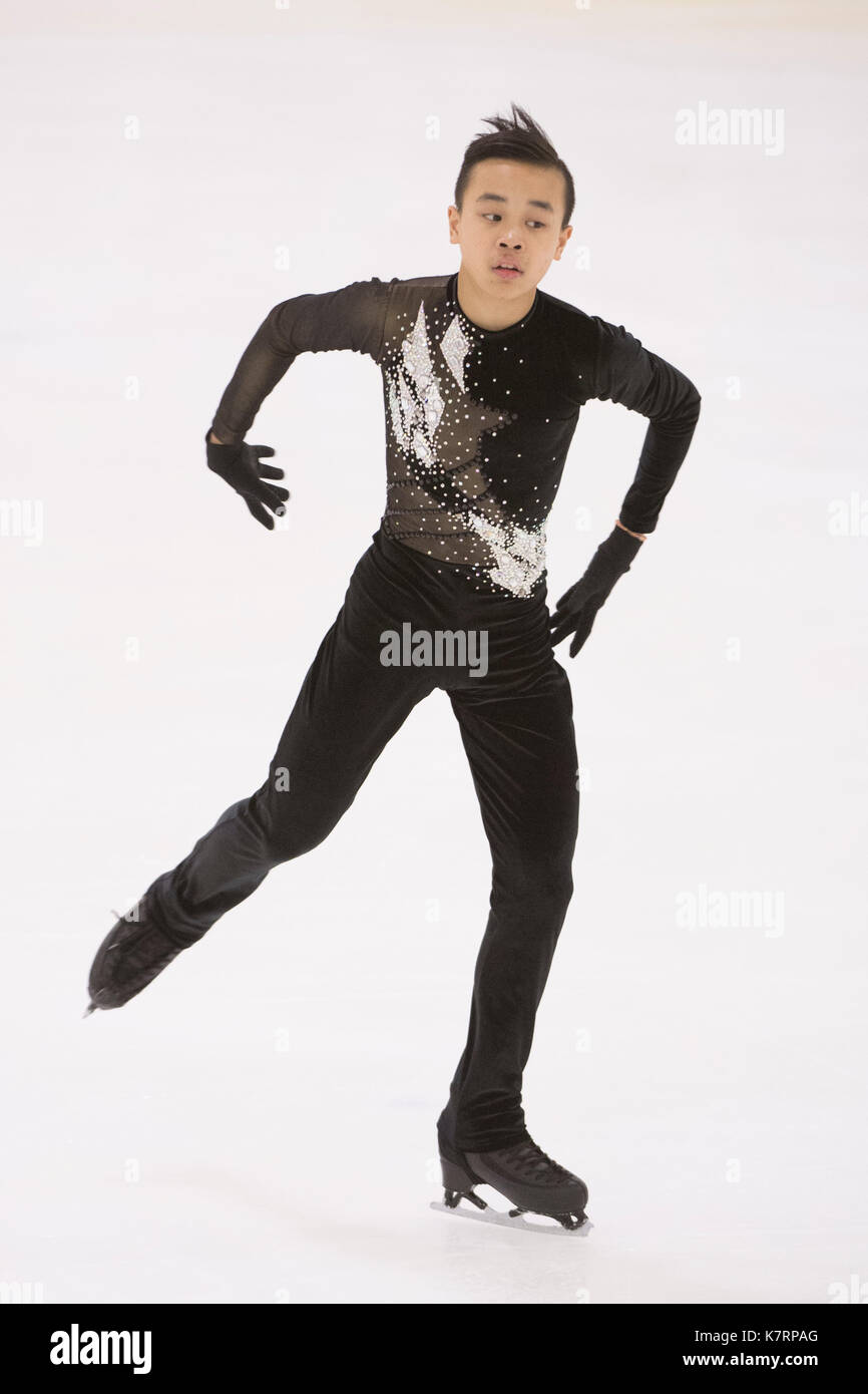 James Min (AUS), SEPTEMBER 16, 2017 - Figure Skating : Lombardia Trophy ...