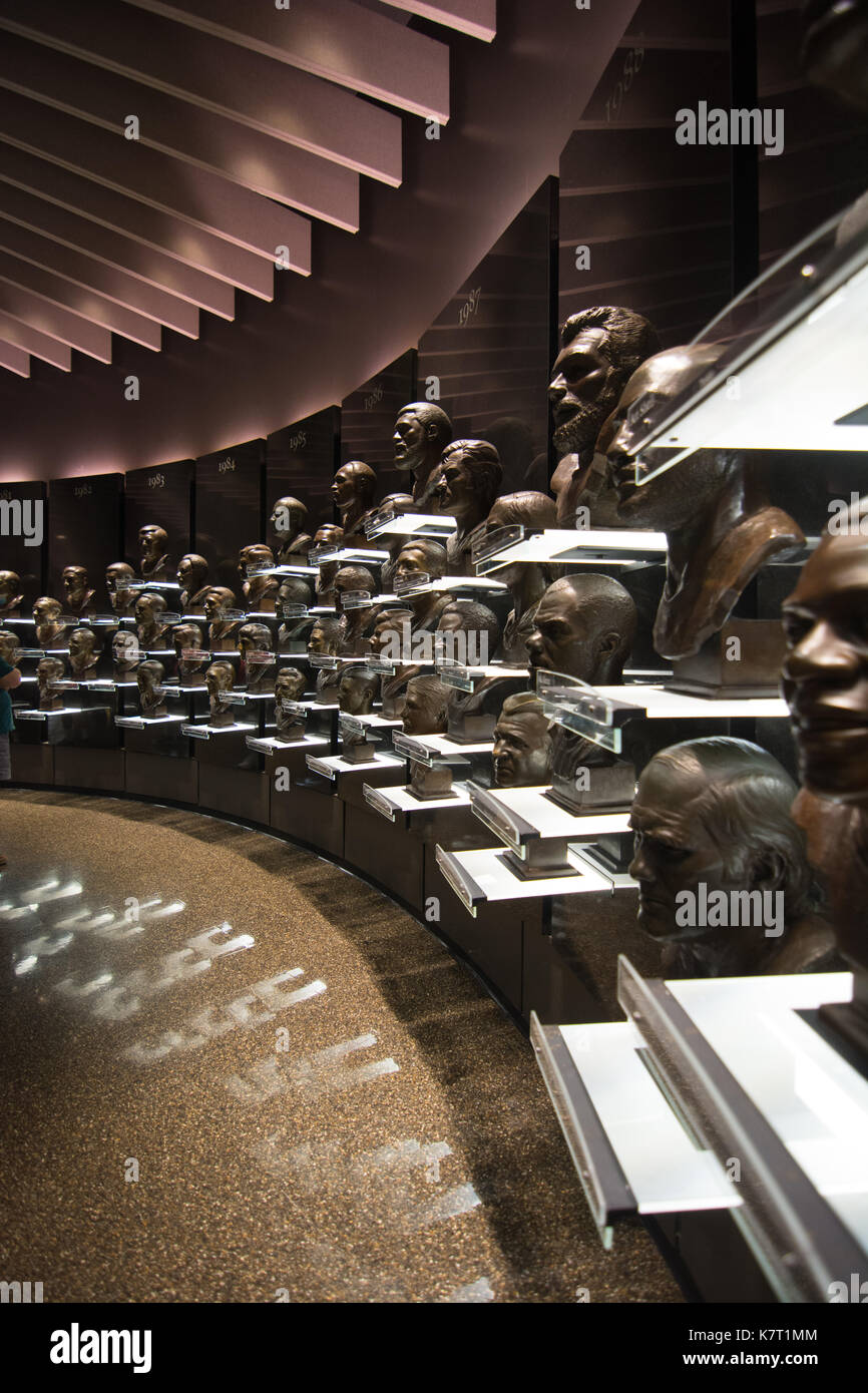 Pro Football Hall of Fame in Canton, Ohio, United States Stock Photo ...