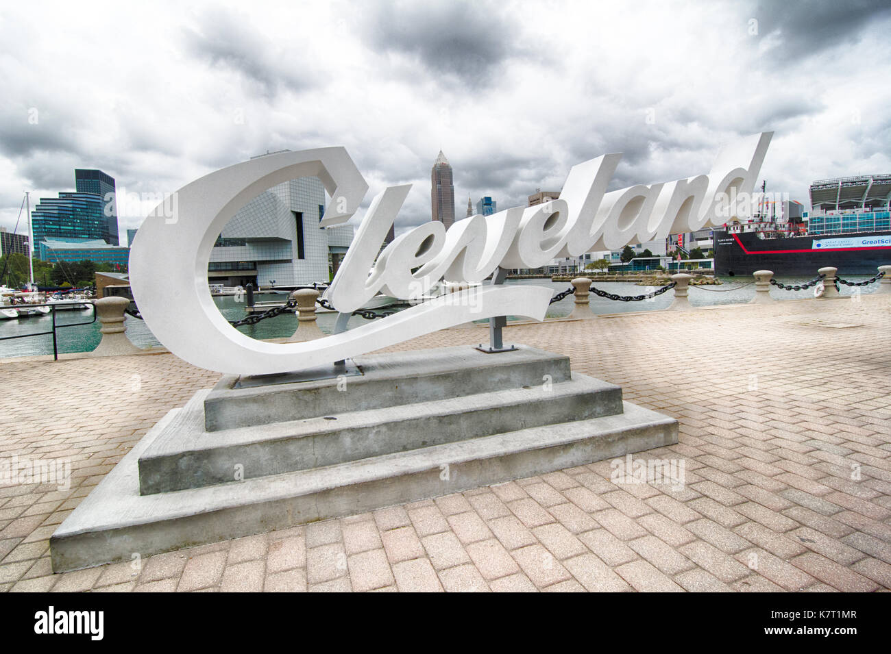 Cleveland ohio attraction sign hi-res stock photography and images - Alamy