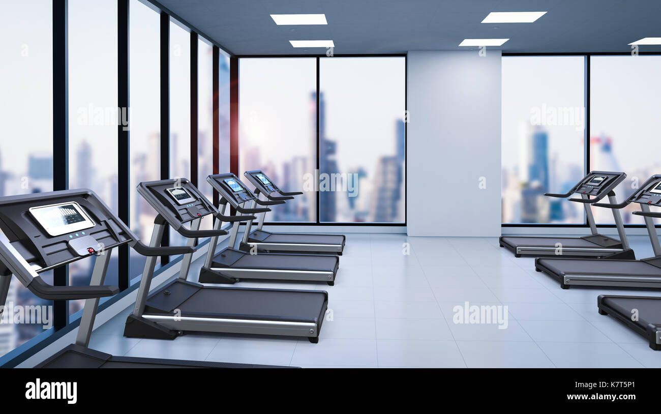 Running machines row hi-res stock photography and images - Alamy