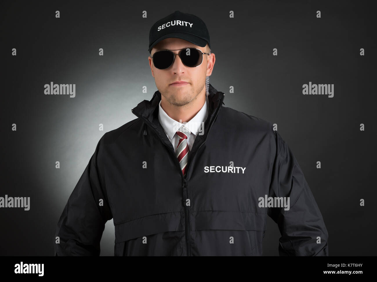 Security man wearing black uniform hi-res stock photography and images ...