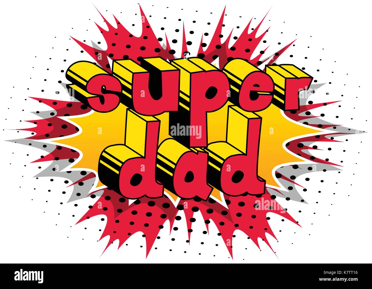 Super Dad - Comic book style word on comic book abstract background ...