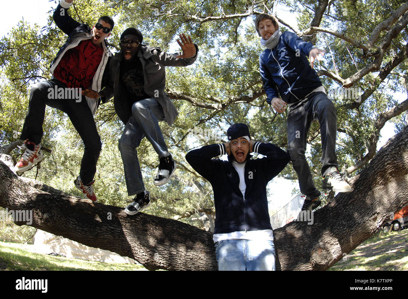 Gym Class Heroes backstage at the 2007 Voodoo Music Experience festival ...