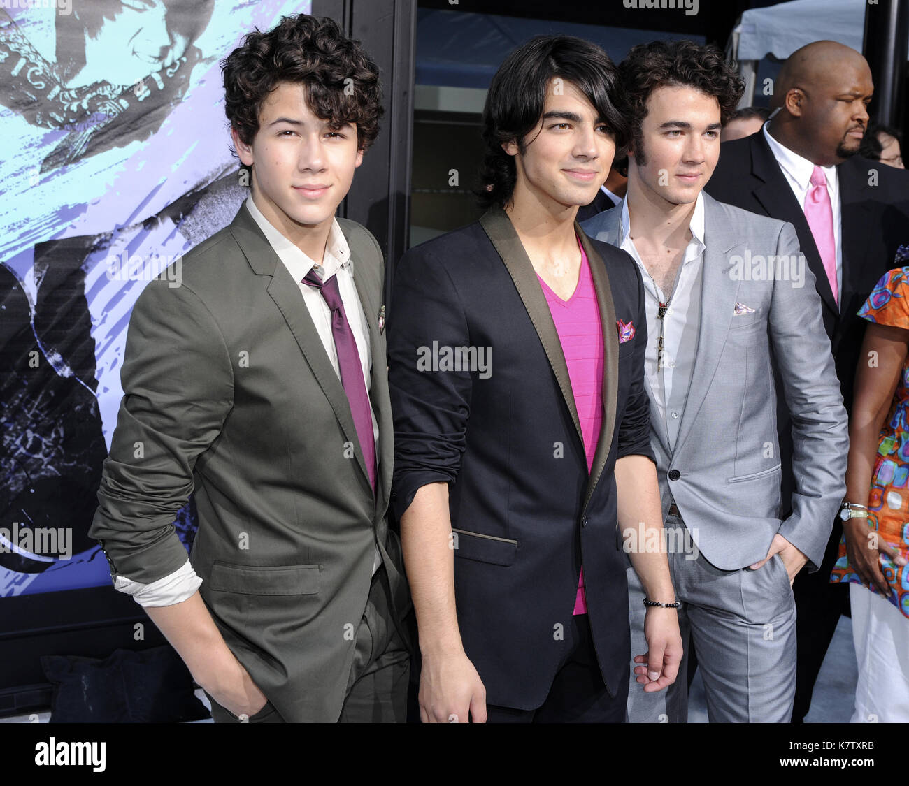 The Jonas Brothers in New York City for the premiere of Camp Rock on ...