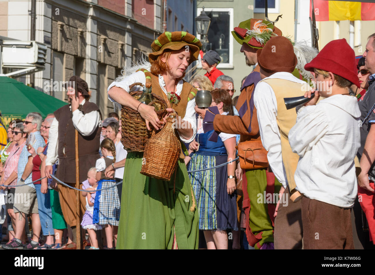 Fischertag (fishers day), parade of City guards in traditional costumes ...