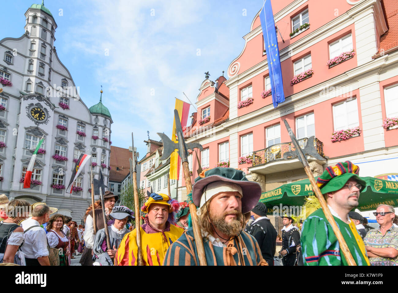 Fischertag (fishers day), parade of City guards in traditional costumes ...
