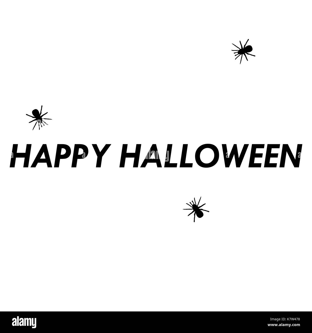 Halloween horror holiday greeting Black and White Stock Photos & Images ...