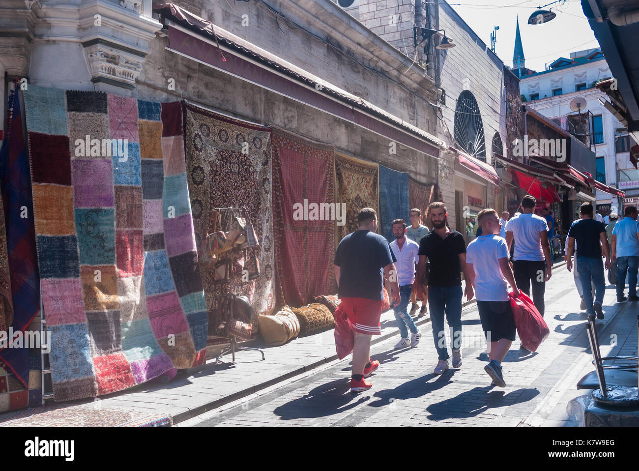 Turkey istanbul grand bazaar carpets hi-res stock photography and ...