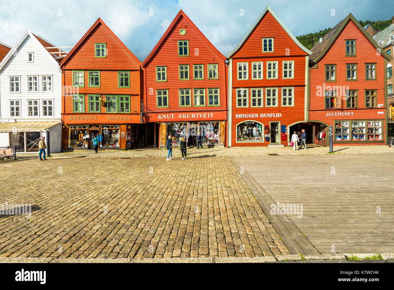 Bryggen hanseatic quarter in bergen hi-res stock photography and images ...