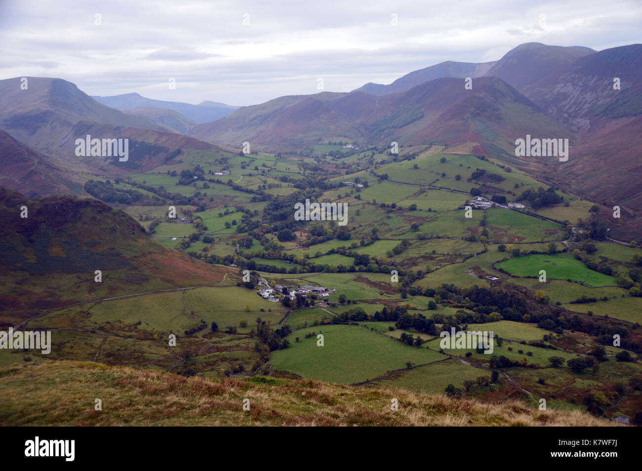 Looking Down Towards New Town in the Newlands Valley from the Summit of ...
