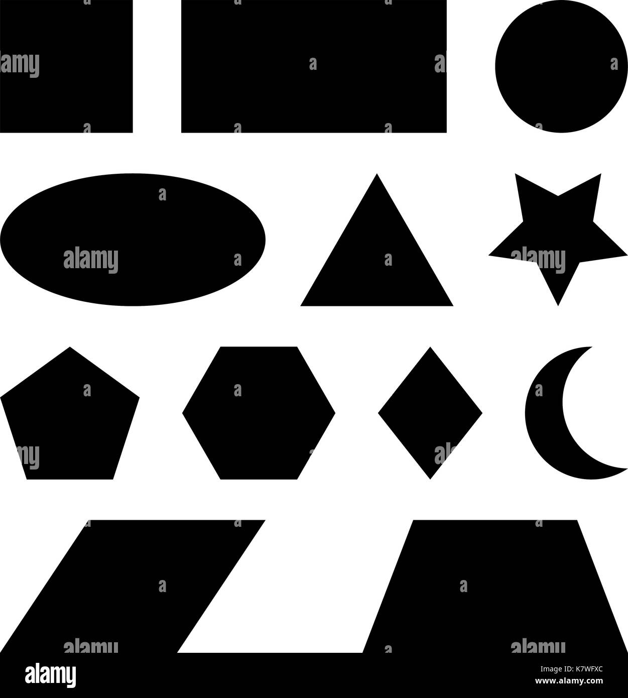 Shapes clipart Black and White Stock Photos & Images - Alamy