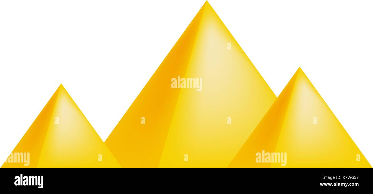 egyptian pyramids vector symbol icon design. Beautiful illustration ...