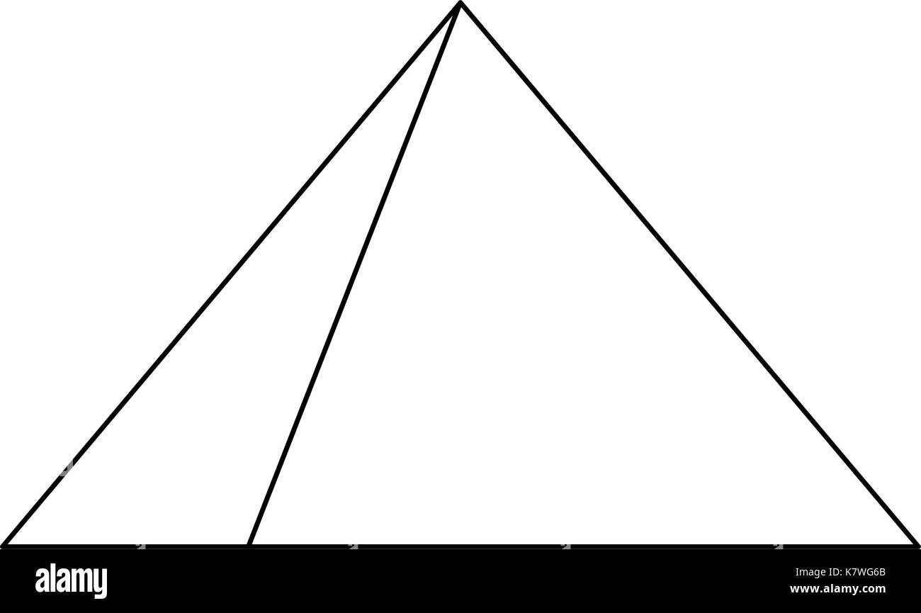 Pyramid of giza illustration Black and White Stock Photos & Images - Alamy