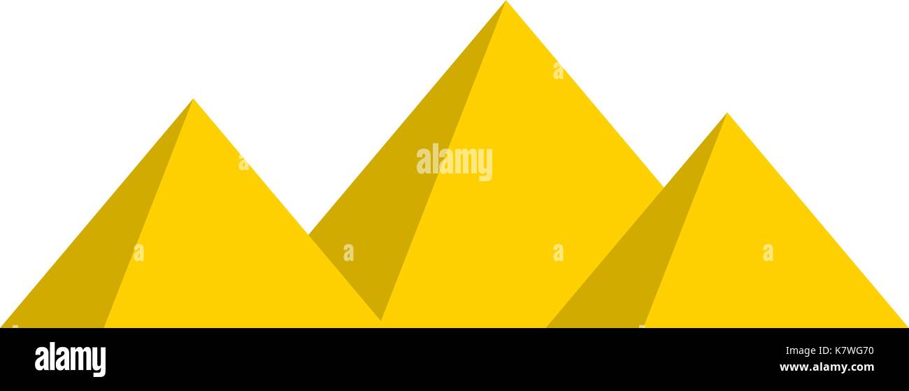 egyptian pyramids vector symbol icon design. Beautiful illustration ...