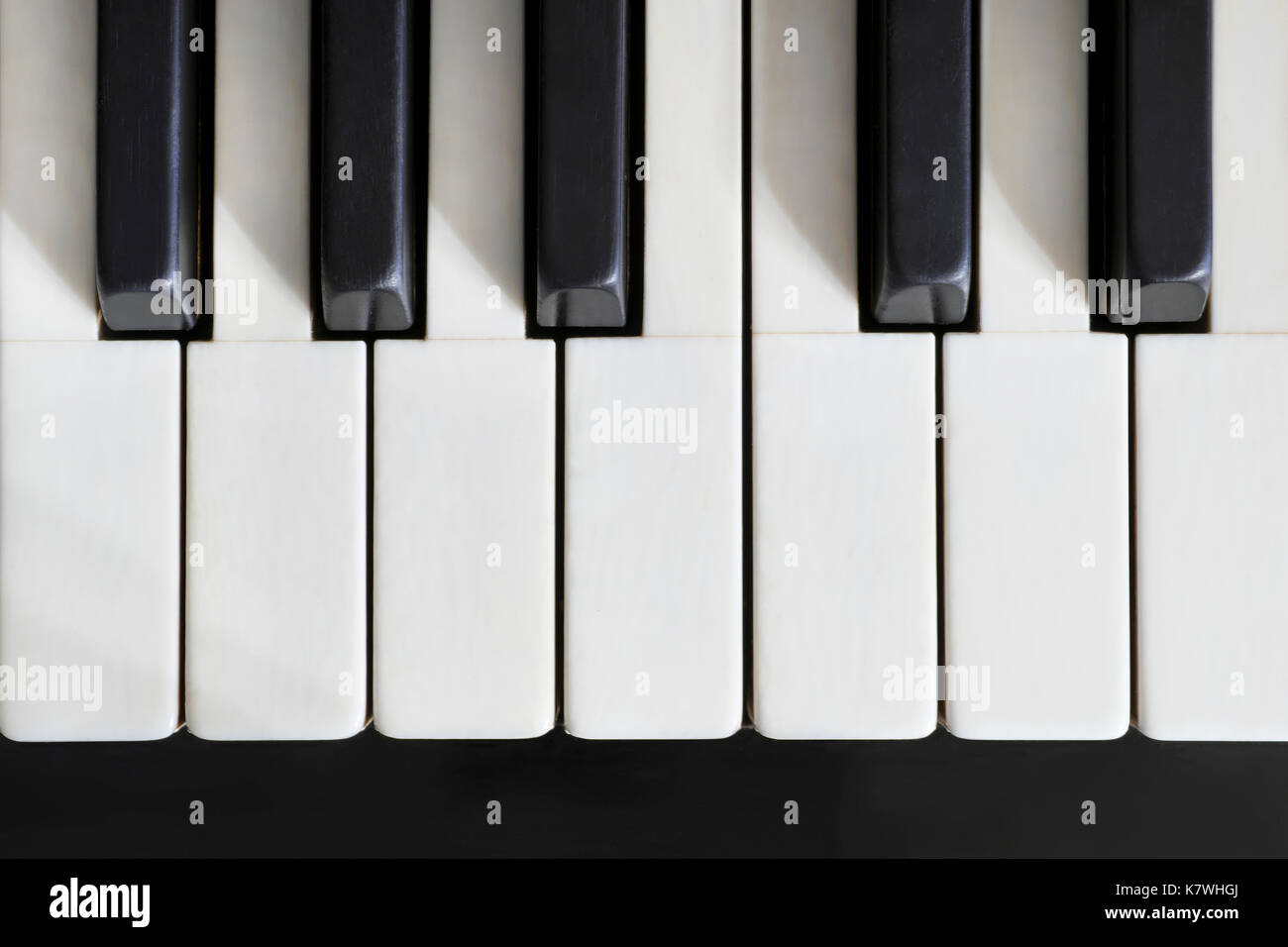 Piano keys close up. Top view Stock Photo - Alamy